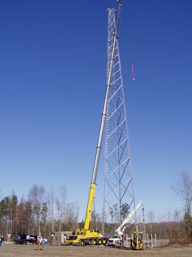 Suffolk Iron tower erection - Crofton